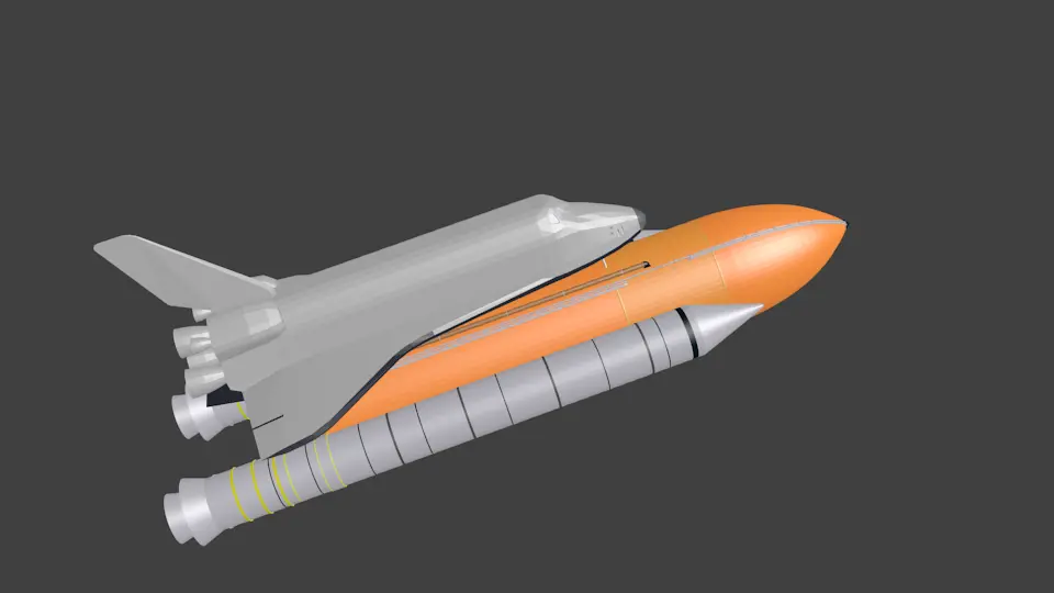 Characters & Creatures STL Download - Space Shuttle complete Modelby ...