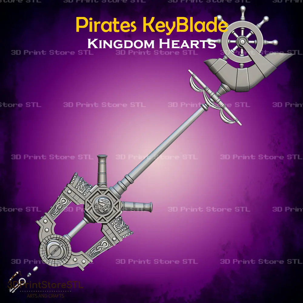 Cosplay STL Download - Pirates Key Blade Cosplay Kingdom Hearts - STL ...