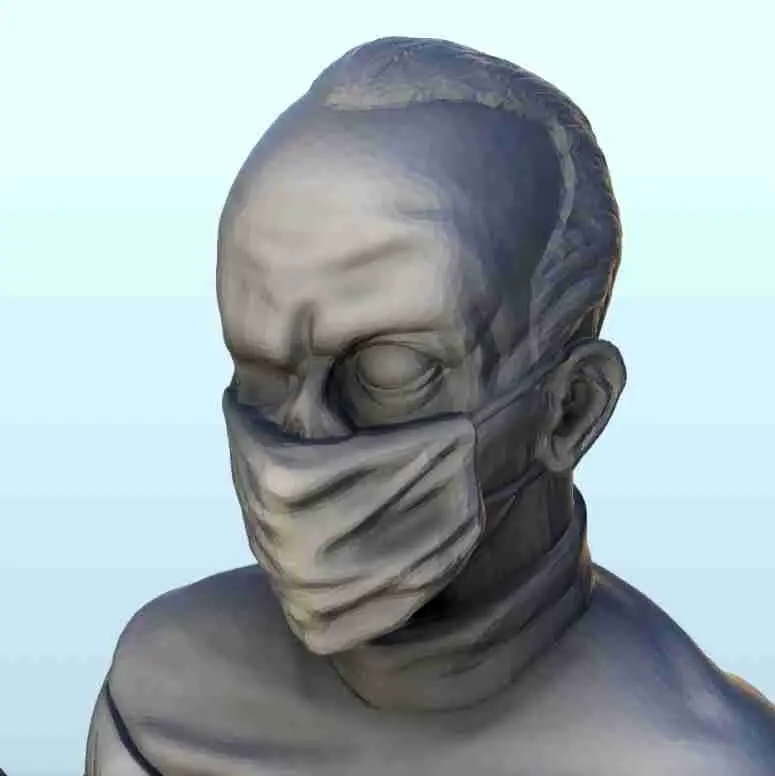 Other STL Download - Masked doctor with knife 7 (+ supported version ...