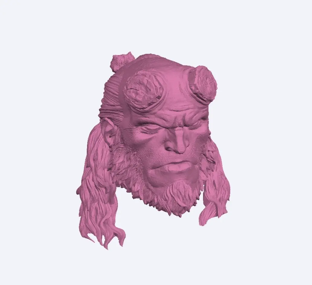 Characters & Creatures STL Descarga - Hellboy bust - Victorianin-3D