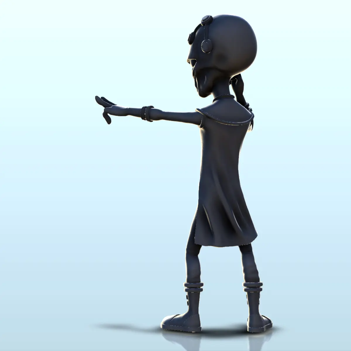 Characters & Creatures STL Download - Alien telepath with telepathy ...