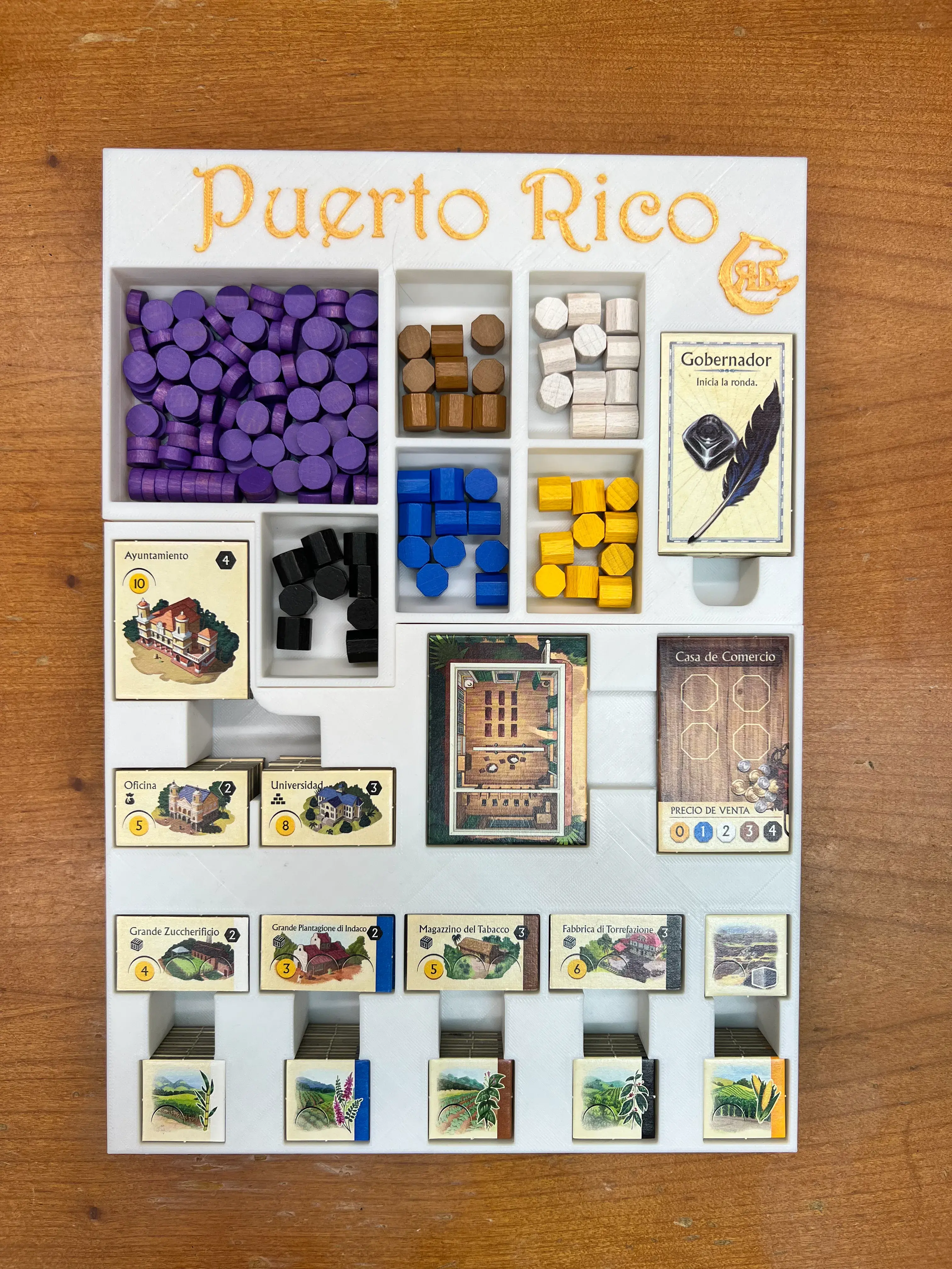 Board Games & Card Games STL Download - Puerto Rico Board Game ...