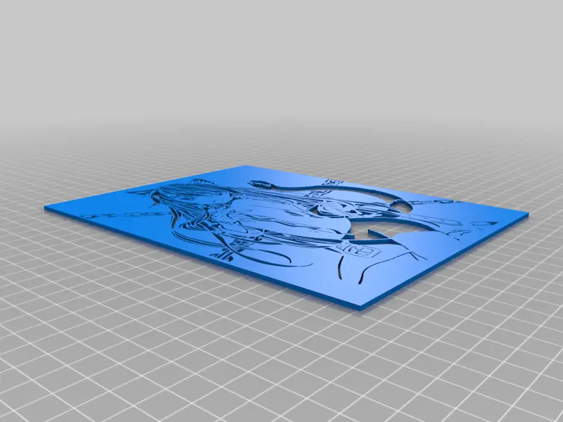 Free Digital Art STL Download - Rem Galleu stencilby SMT_M 🦊