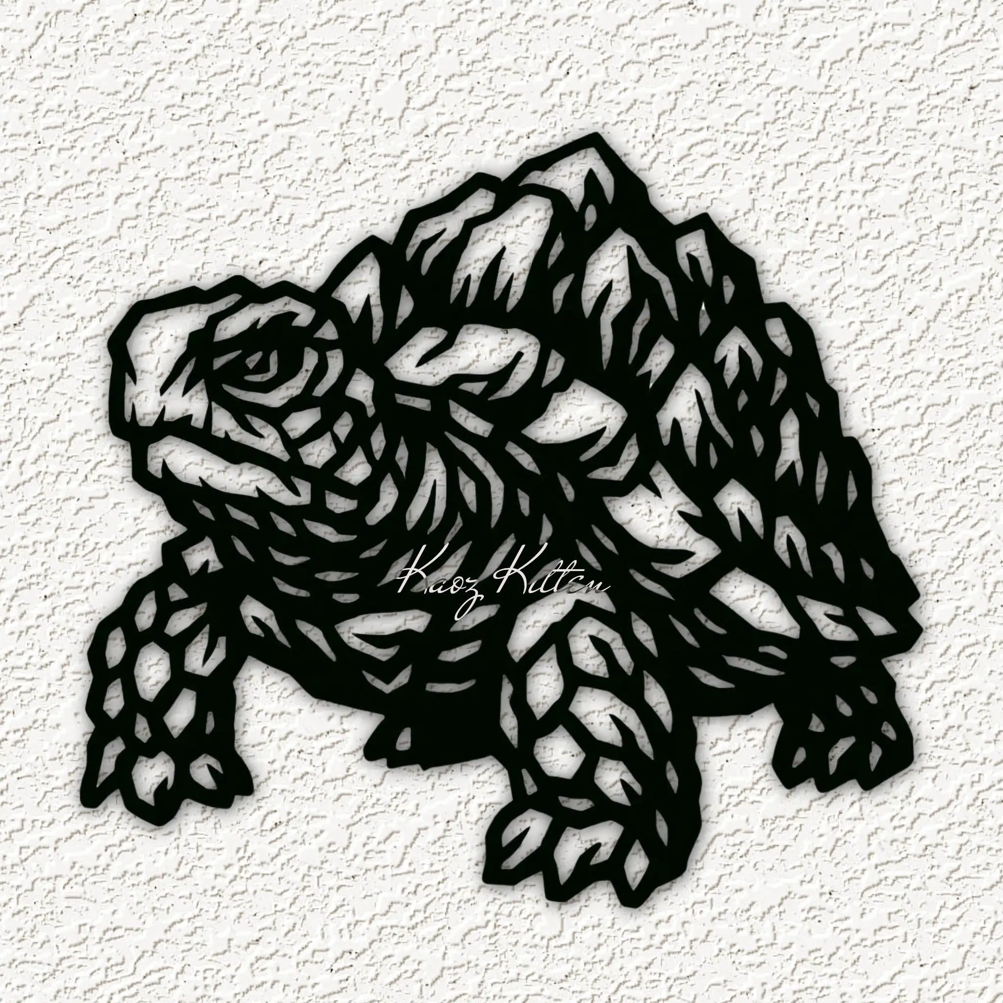 Other STL Download - EARTH TORTOISE wall art home decorby Kaoz Kitten