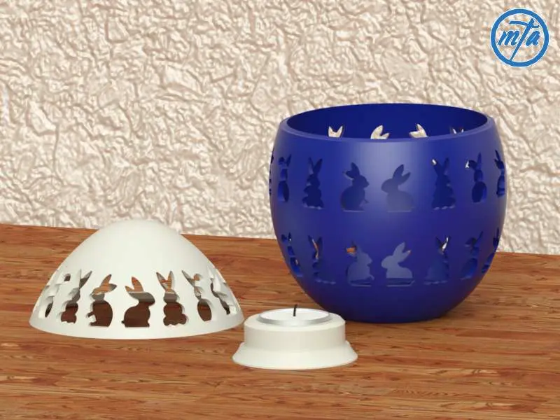 Home Decorations & Ornaments STL Download - Easter Candle Holderby ...