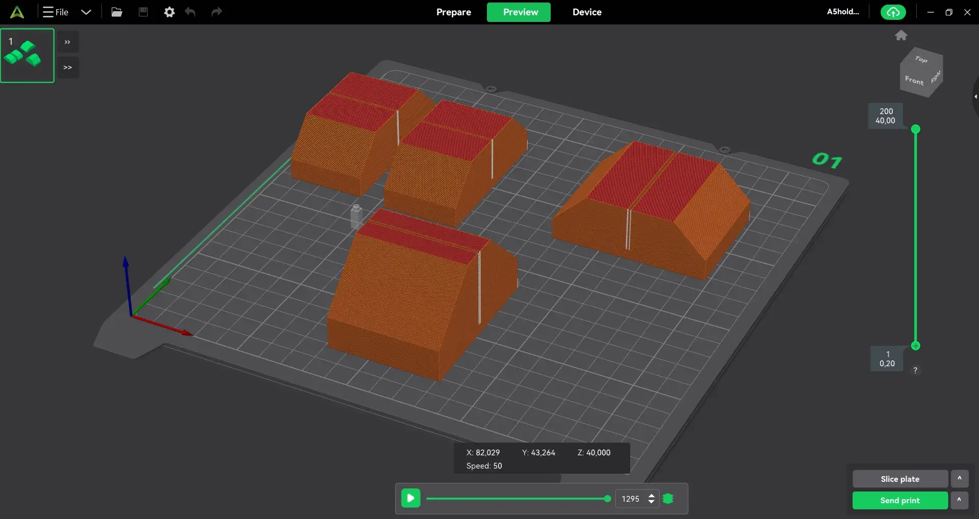 3D Printer Files | 3MF File | Menu card holder | Creality Cloud