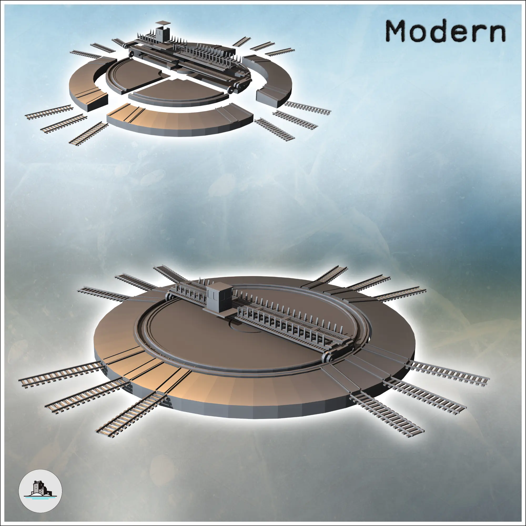 Miniature Games & Accessories STL Download - Turntable platform for ...