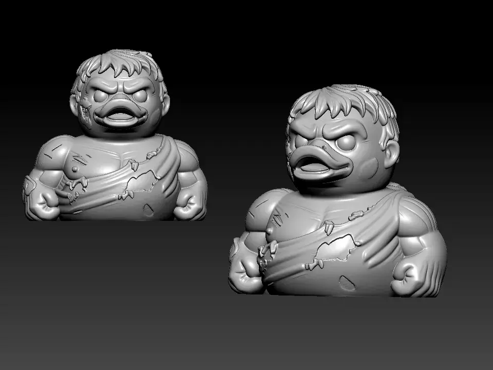 Other STL Download - Rubber Duck - Hulk - Zombie Marvel - 3D printby ...