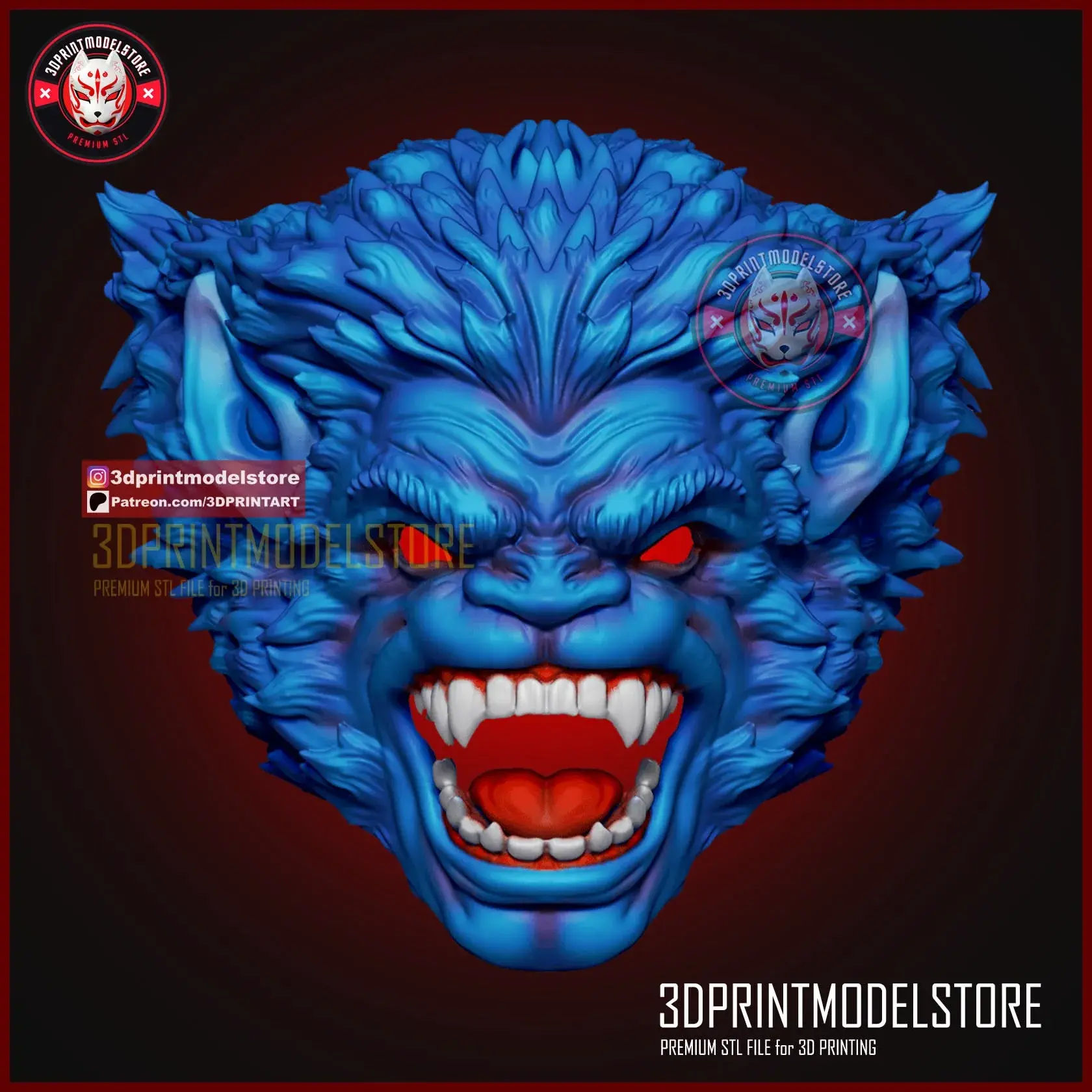 Cosplay STL Download - The Beast Mask - Marvel Cosplay Halloween ...
