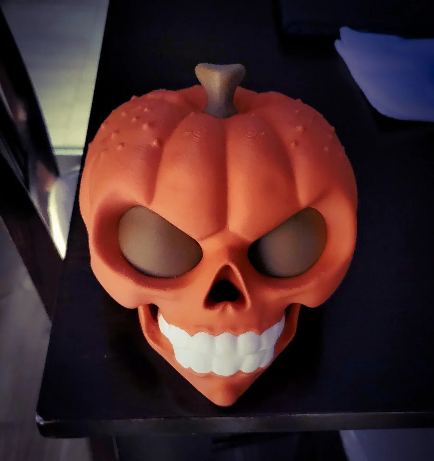Home Decorations & Ornaments STL Download - Pumpkin Skull with Ground ...