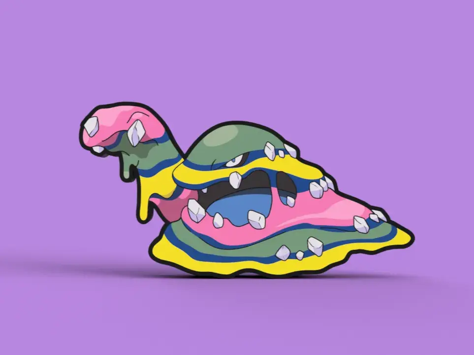 3D Printer Files | 3MF File | Alolan Muk Lightbox | Creality Cloud