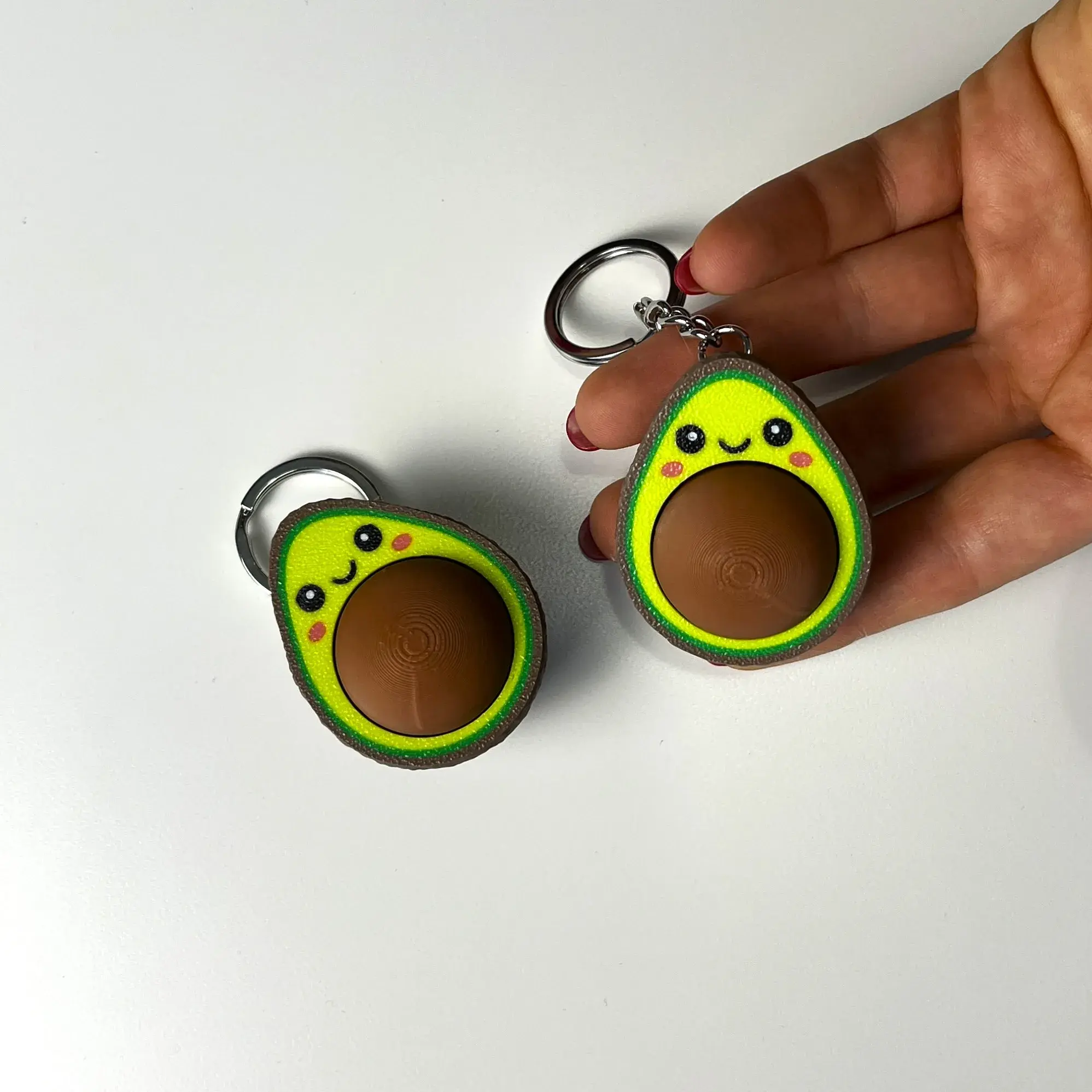 3D Printer Files | 3MF File | Clicky Avocados Keychain 🥑 , Clicker Toy ...