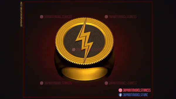 3D Printer Files | 3MF File | The Flash Ring - DC Comics Cosplay ...