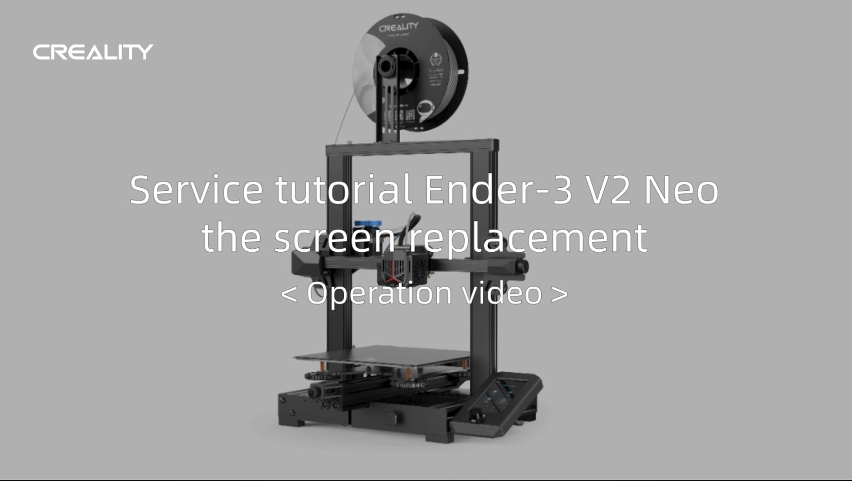 Service tutorial Ender-3 V2 Neo the screen replacement | Creality Cloud