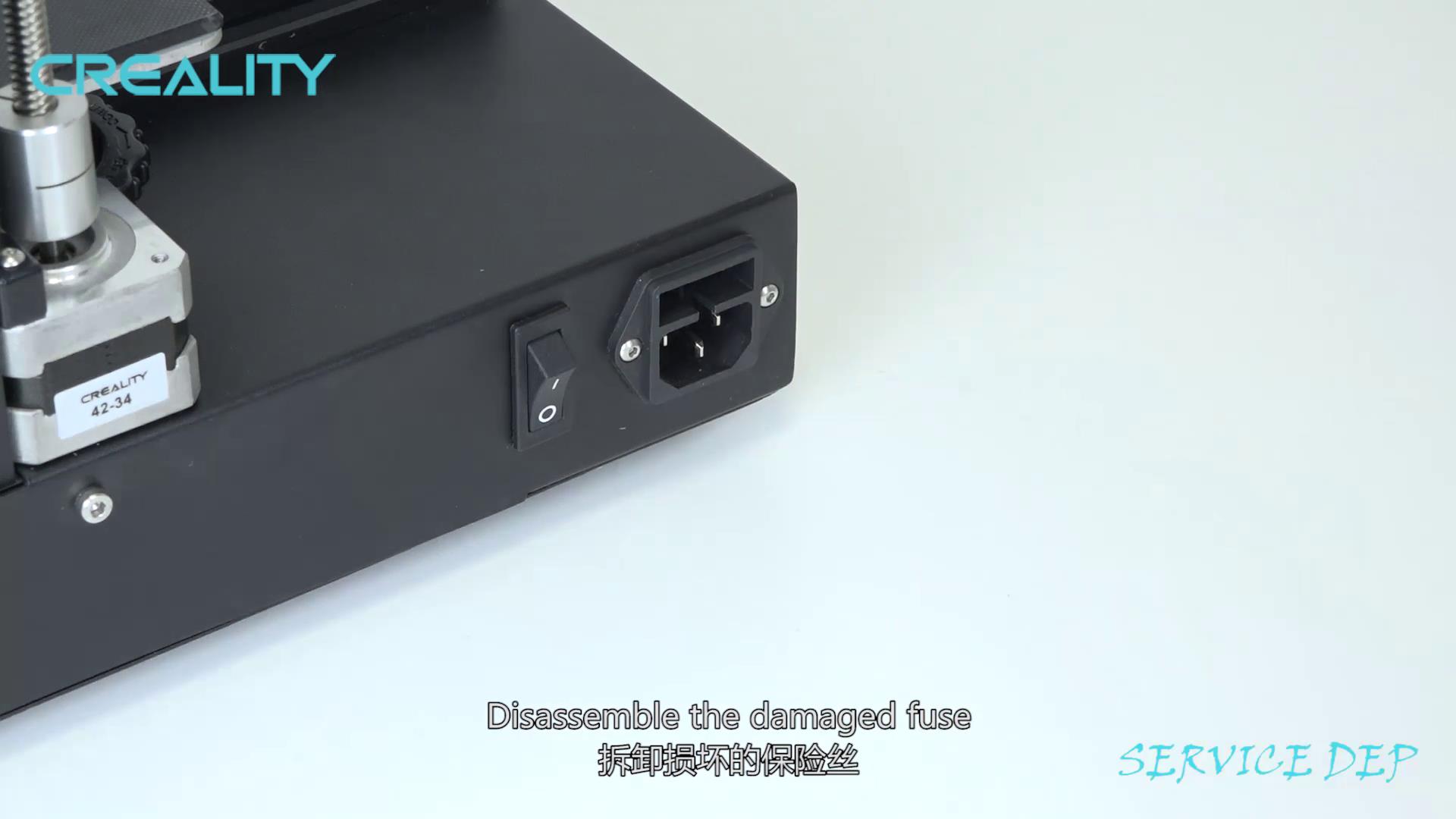 Service tutorial CR-10S Pro V2 the fuse replacement | Creality Cloud