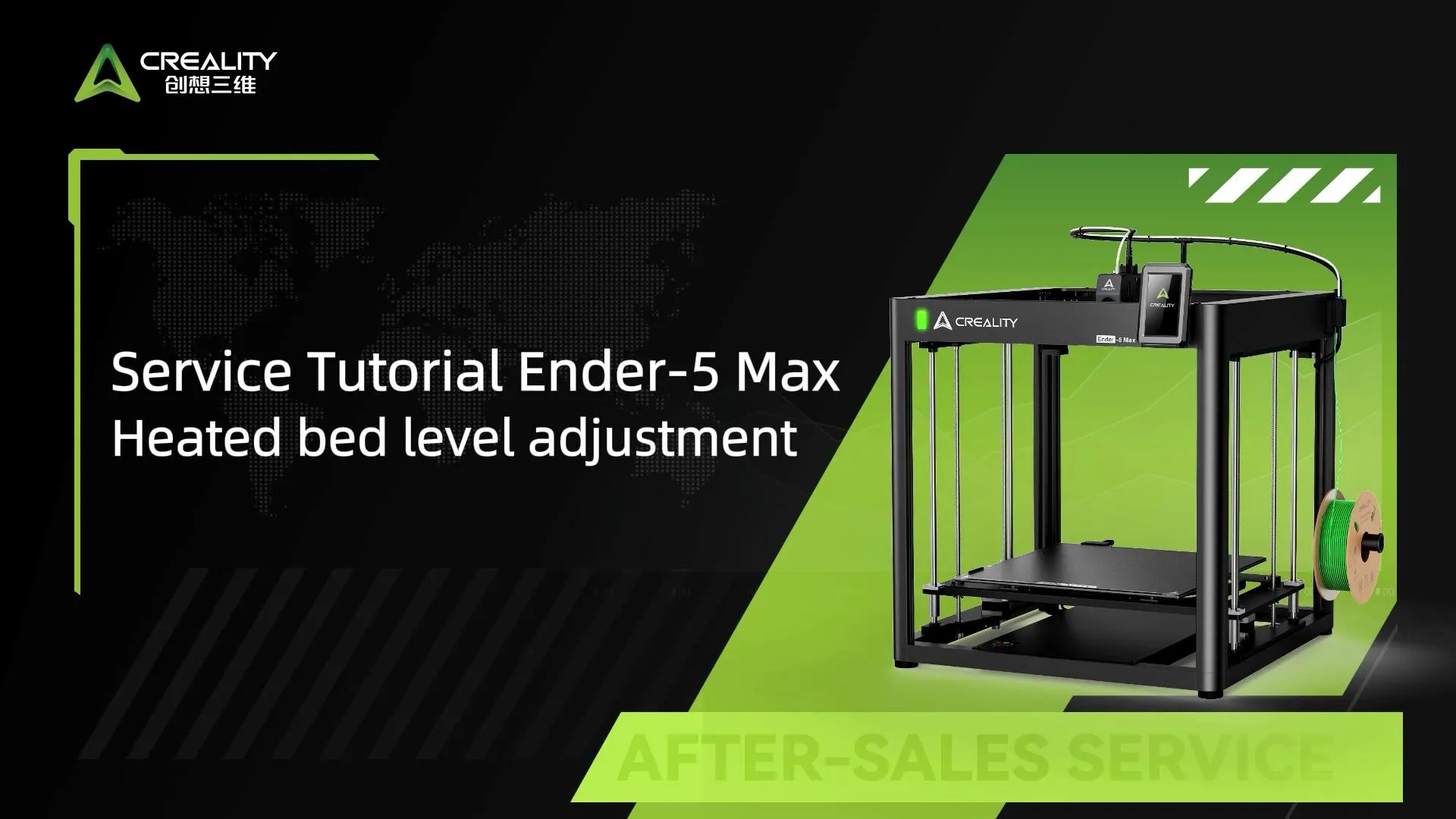 Service Tutorial Ender-5 Max Heated bed level adjustment | Creality Cloud