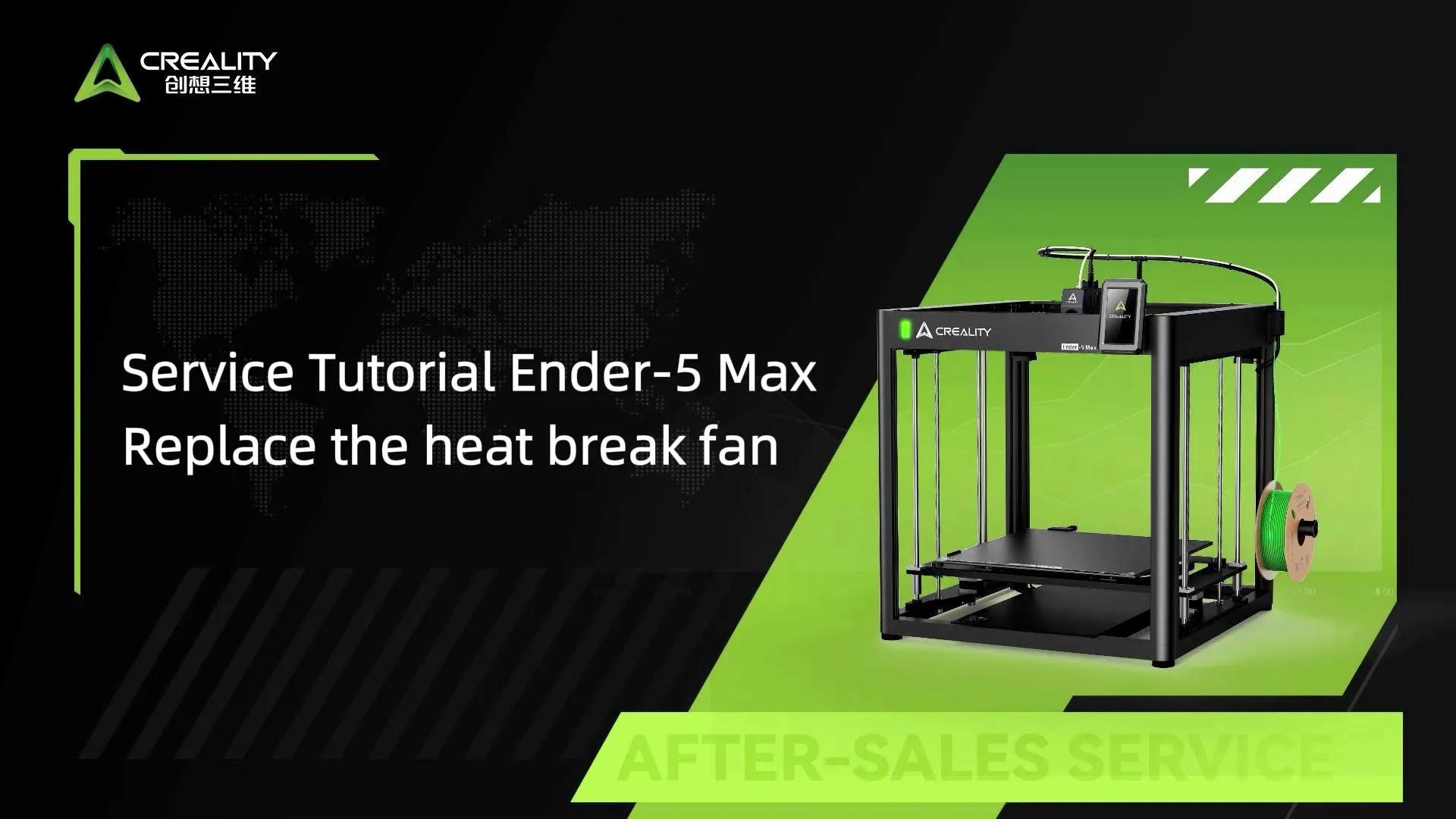 Service Tutorial Ender-5 Max Replace the heat break fan | Creality Cloud