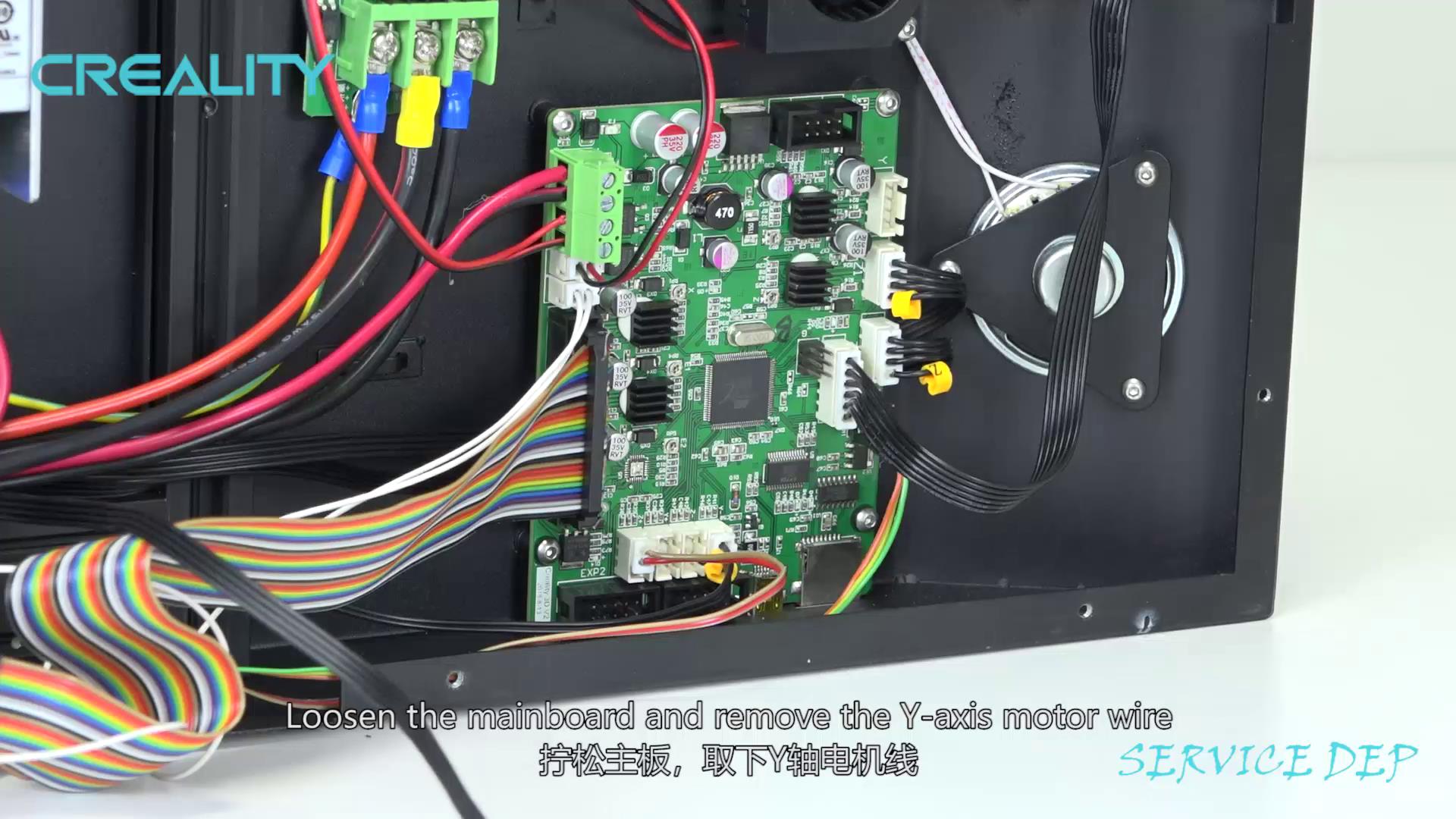 Service tutorial CR-10S Pro V2 Y-axis motor wirings replacement | Creality Cloud