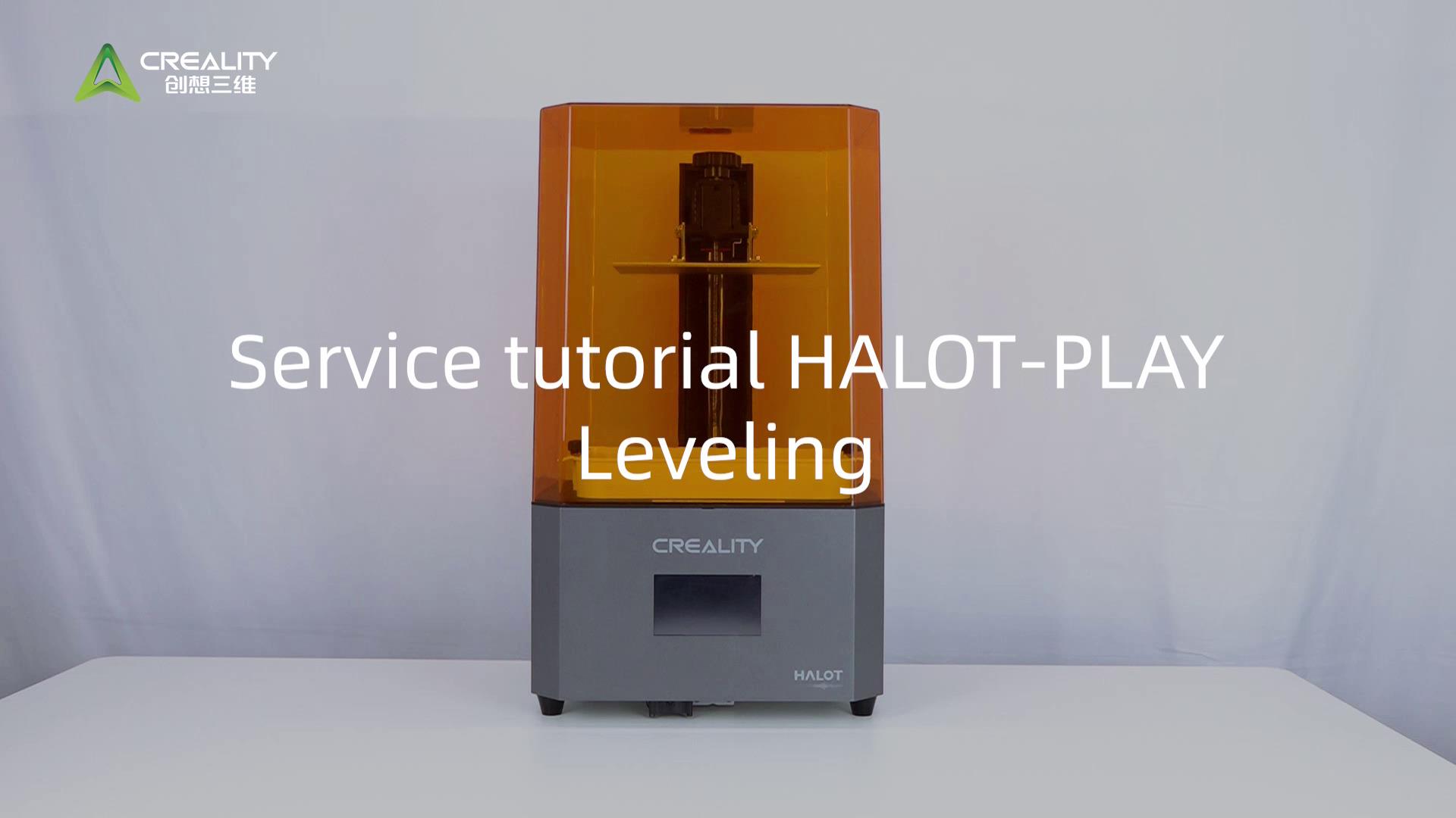 Service tutorial HALOT-PLAY Leveling | Creality Cloud