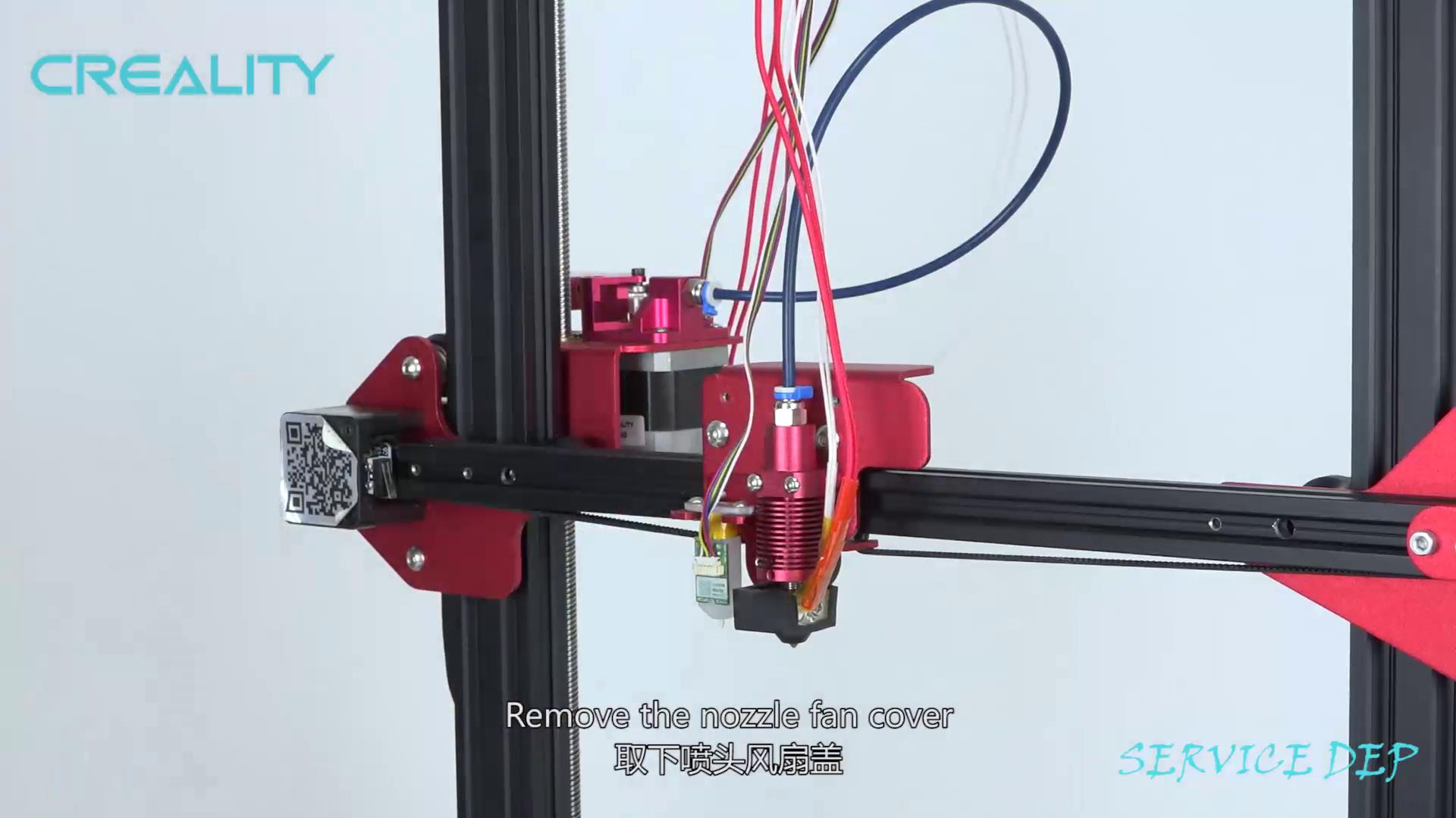 Service tutorial CR-10S Pro V2 the blower fan replacement | Creality Cloud