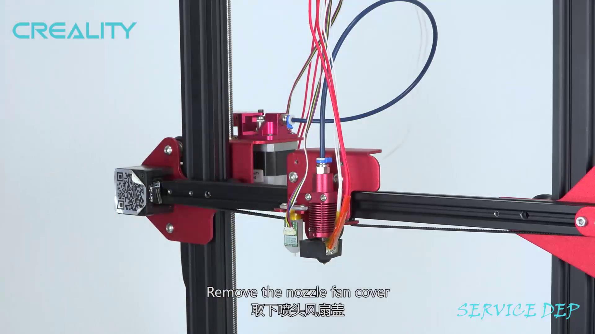 Service tutorial CR-10S Pro V2 the axial fan replacement | Creality Cloud