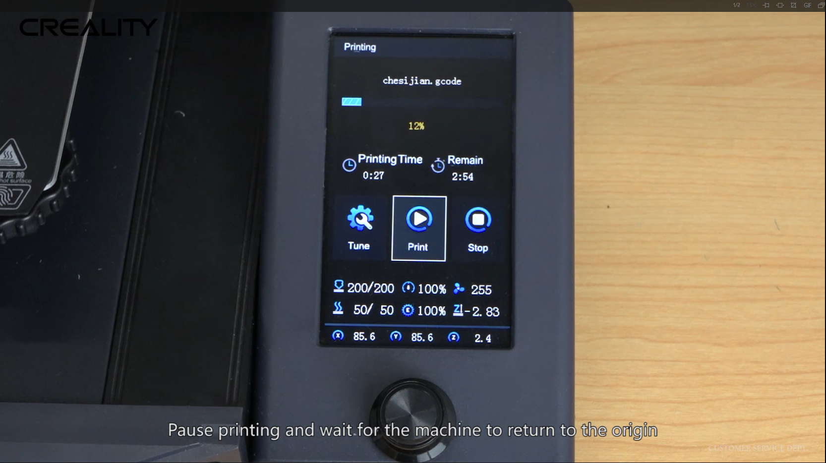 Service tutorial Ender-3 S1 replacing filament mid-print | Creality Cloud