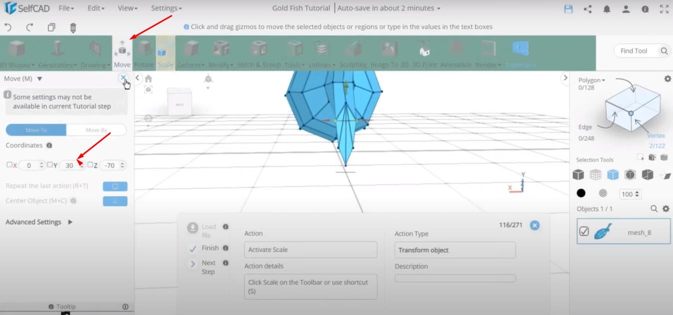 How to Create a Goldfish using Box modeling techniques