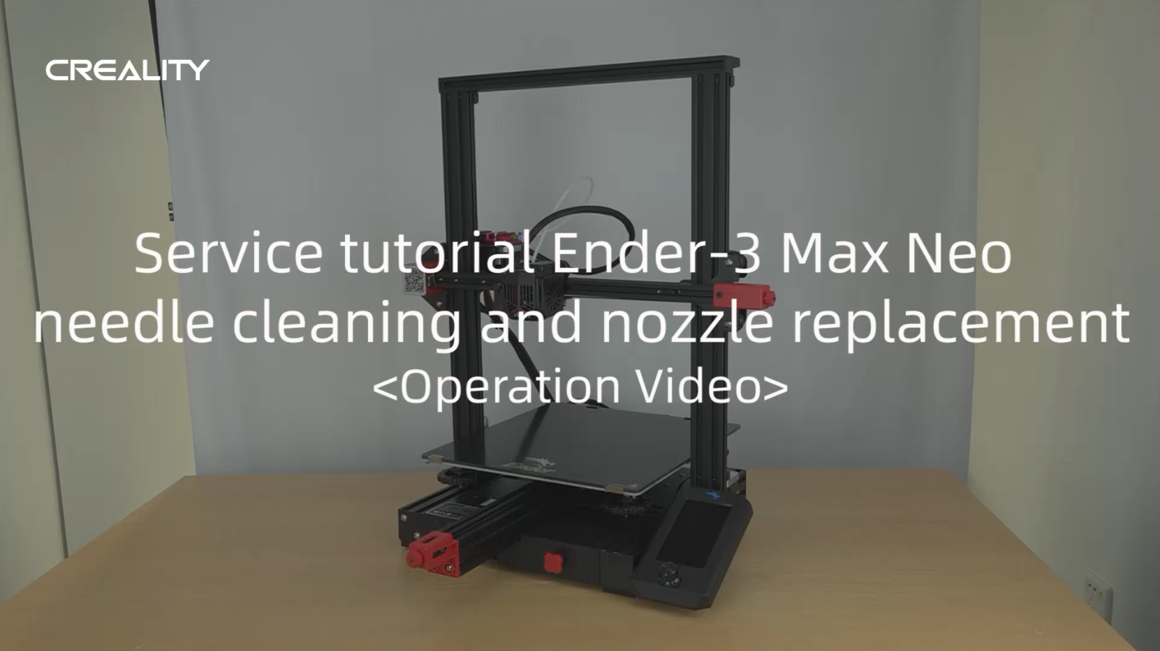 Service tutorial Ender-3 Max Neo needle cleaning and nozzle replacement | Creality Cloud