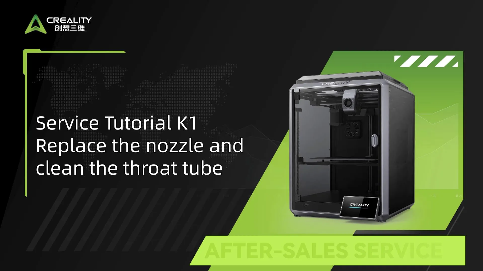 Service Tutorial K1 Replace the nozzle and clean the throat tube ...