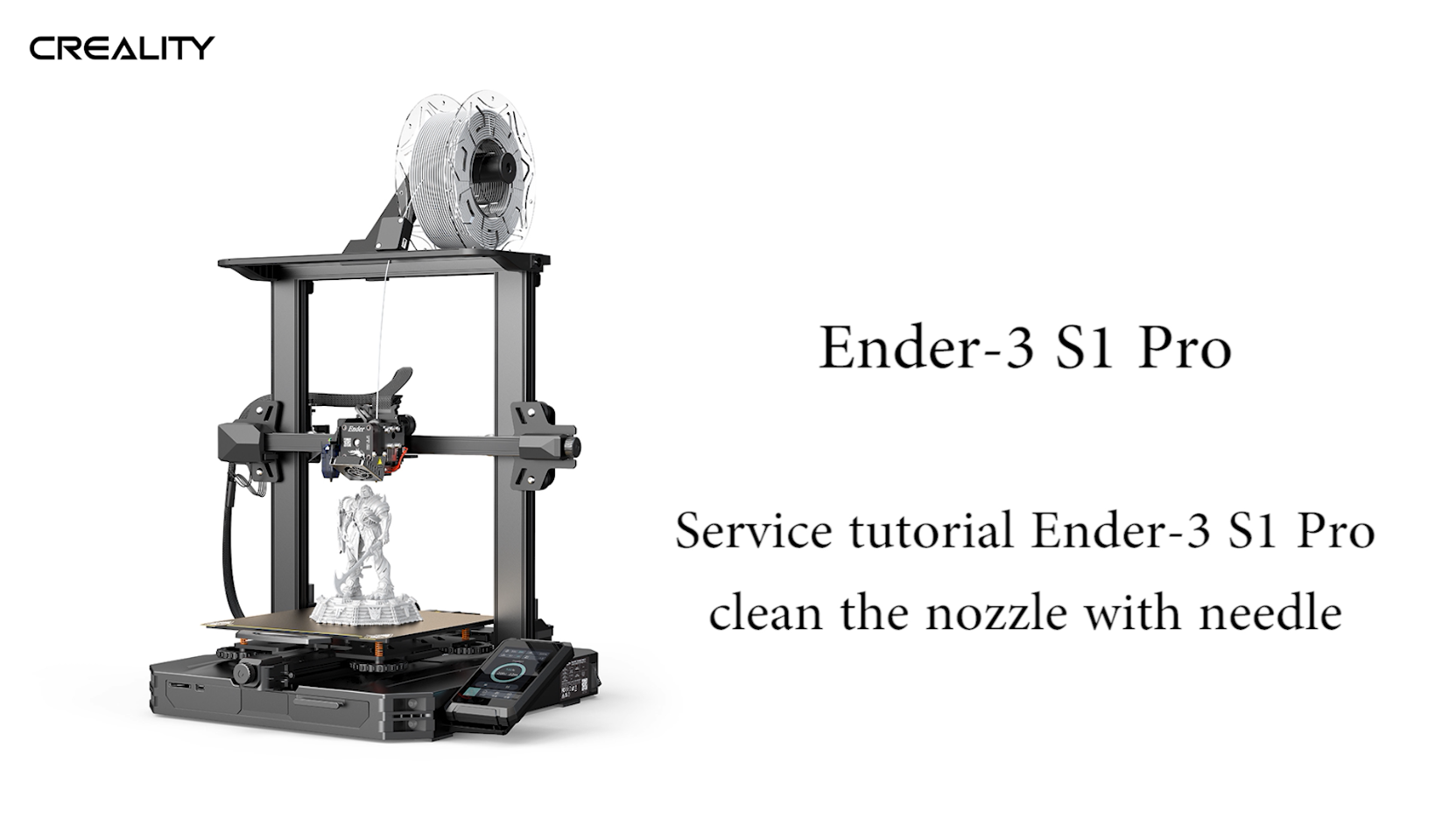 Service tutorial Ender-3 S1 Pro clean the nozzle with needle | Creality ...