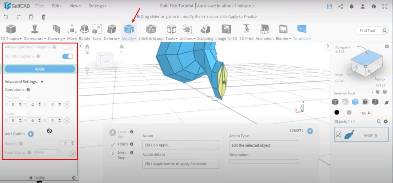 How to Create a Goldfish using Box modeling techniques