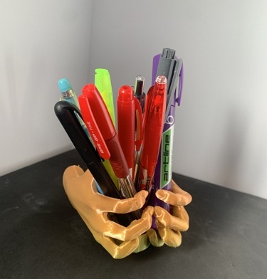 Make a different pen holder 3D print FREE