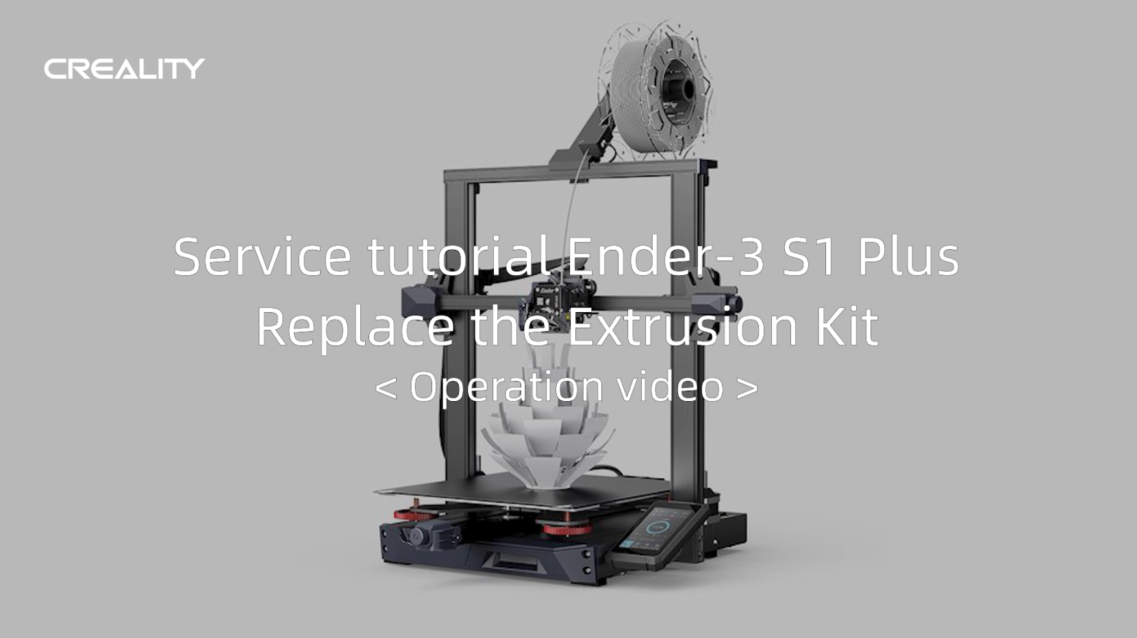 Service Tutorial Ender-3 S1 Plus Replace the Extrusion Kit | Creality Cloud