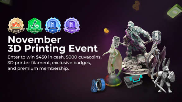 Introducing the Exciting November 3D Printing Event! | Creality Cloud