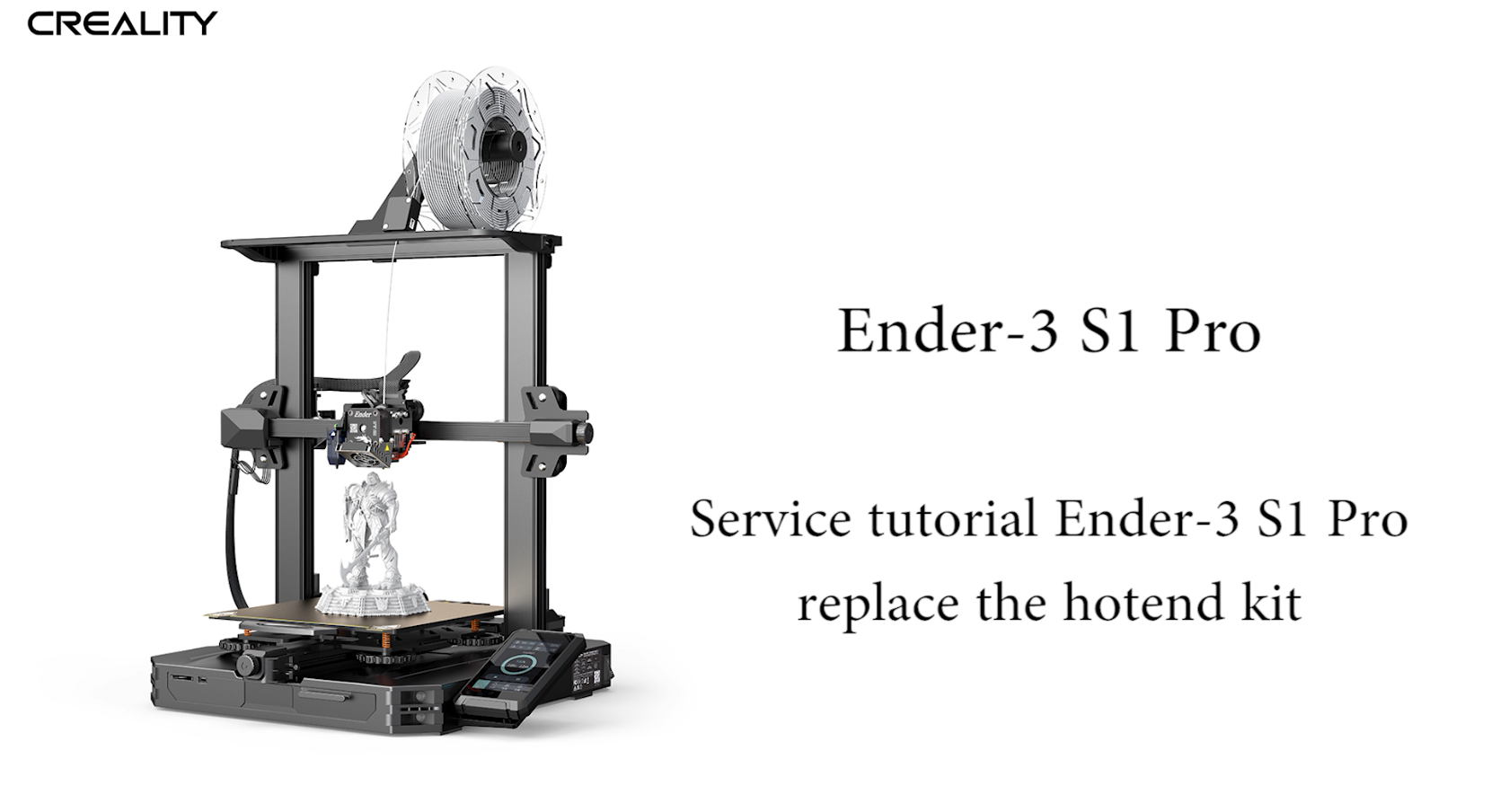 Service tutorial Ender-3 S1 Pro replace the hotend kit | Creality Cloud
