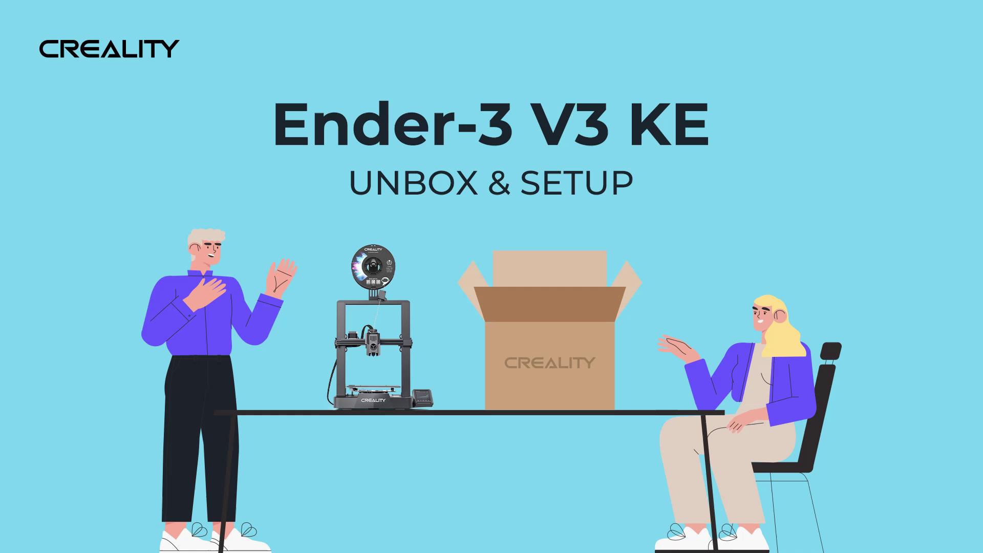 Ender-3 V3 KE_Unpacking operation | Creality Cloud