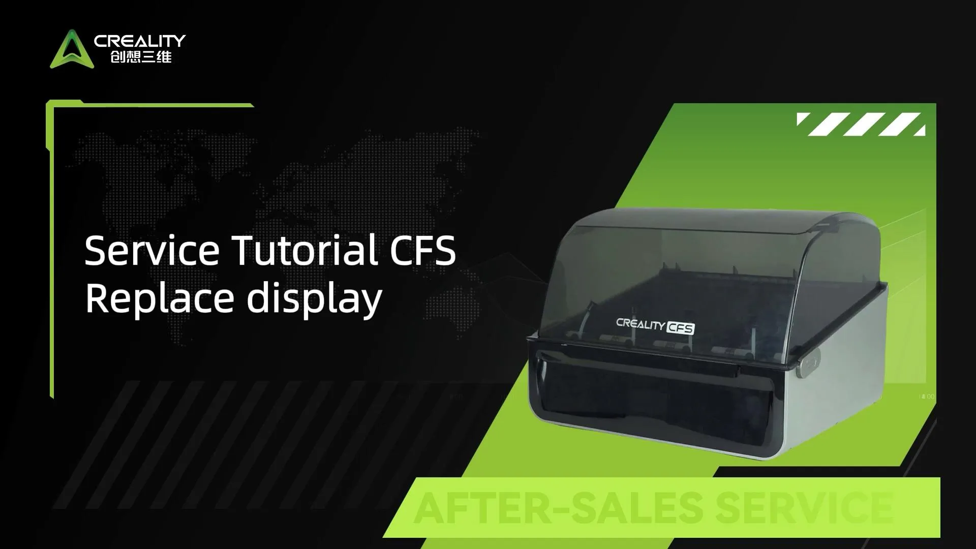 Service Tutorial CFS Replace display | Creality Cloud