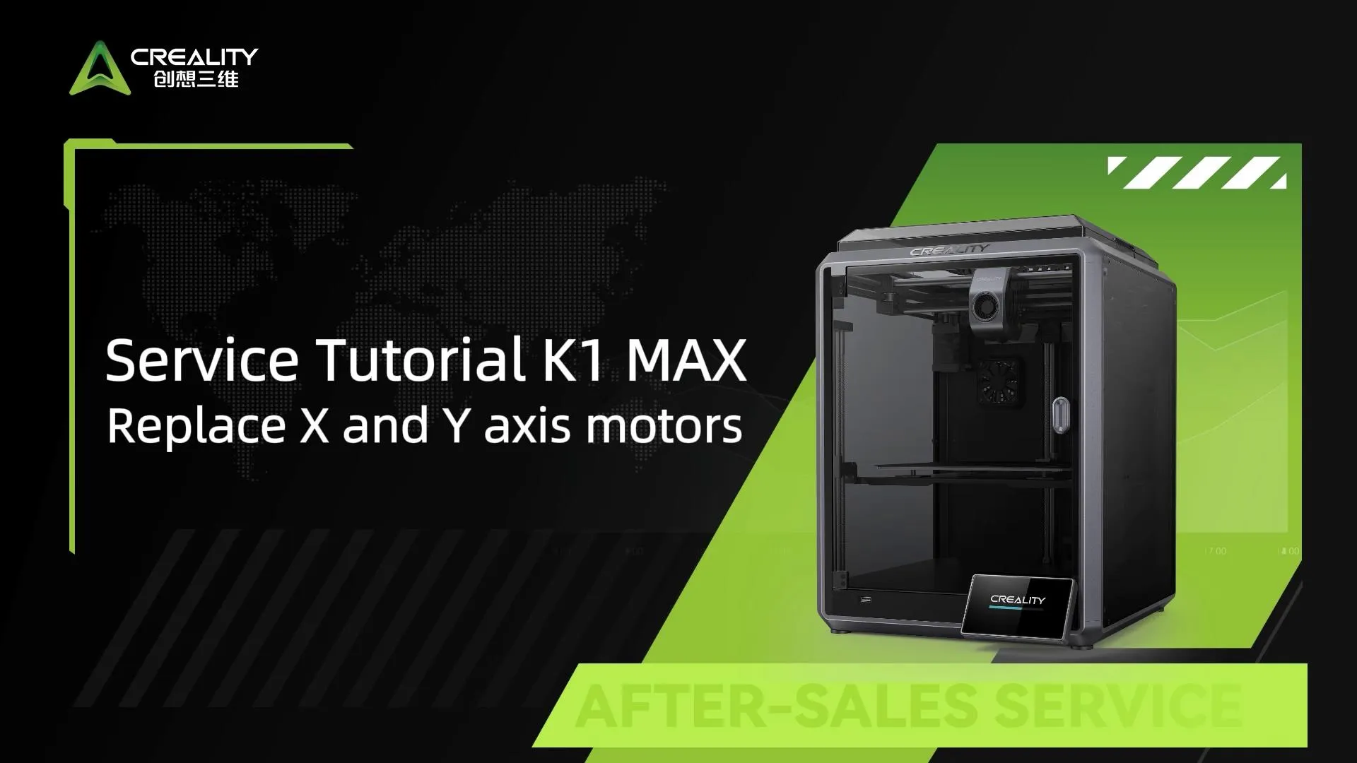 Service Tutorial K1 MAX Replace X and Y axis motors | Creality Cloud