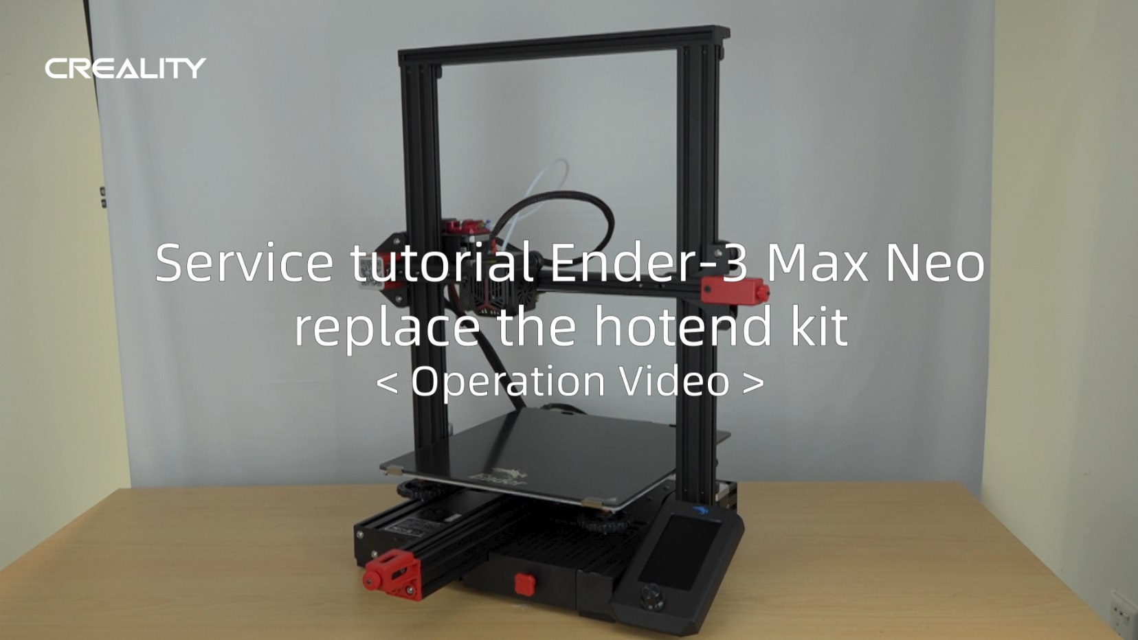 Service tutorial Ender-3 Max Neo replace the hotend kit | Creality Cloud