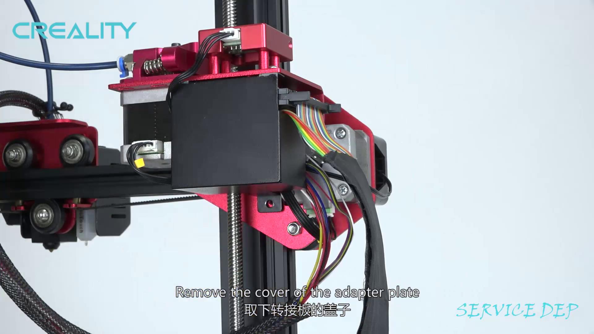 Service tutorial CR-10S Pro V2 the adapter plate replacement | Creality Cloud