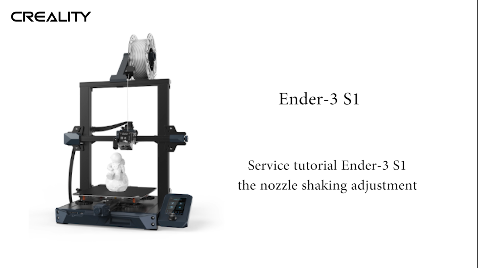Service tutorial Ender-3 S1 the nozzle shaking adjustment | Creality Cloud