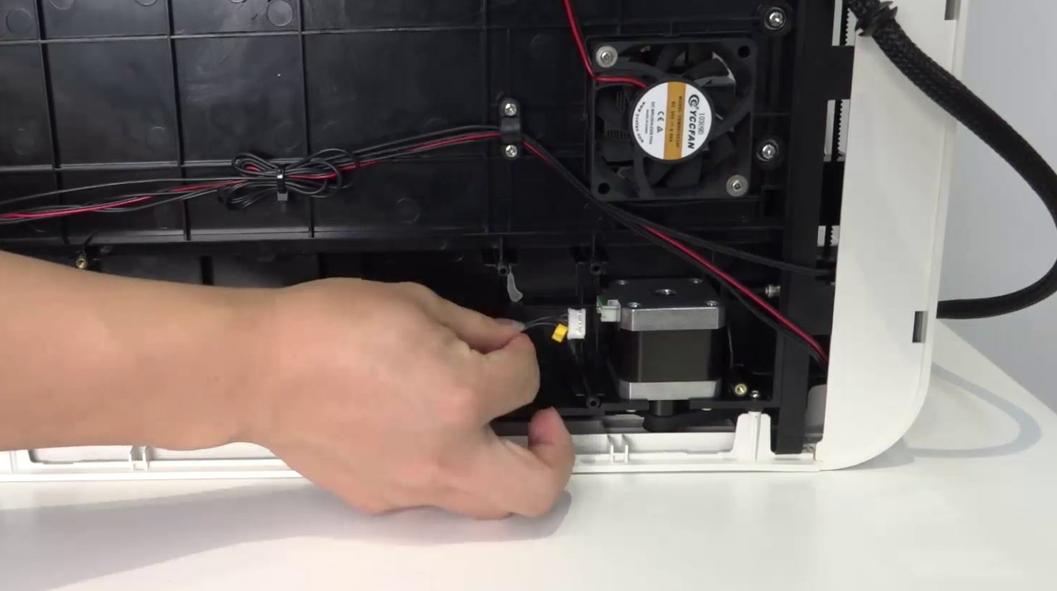 Service tutorial CR-200B replace Y-axis motor wire | Creality Cloud