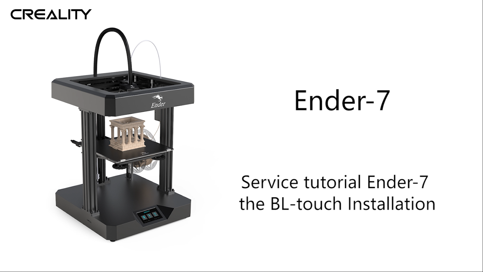 Service tutorial Ender-7 the BL-touch Installation | Creality Cloud
