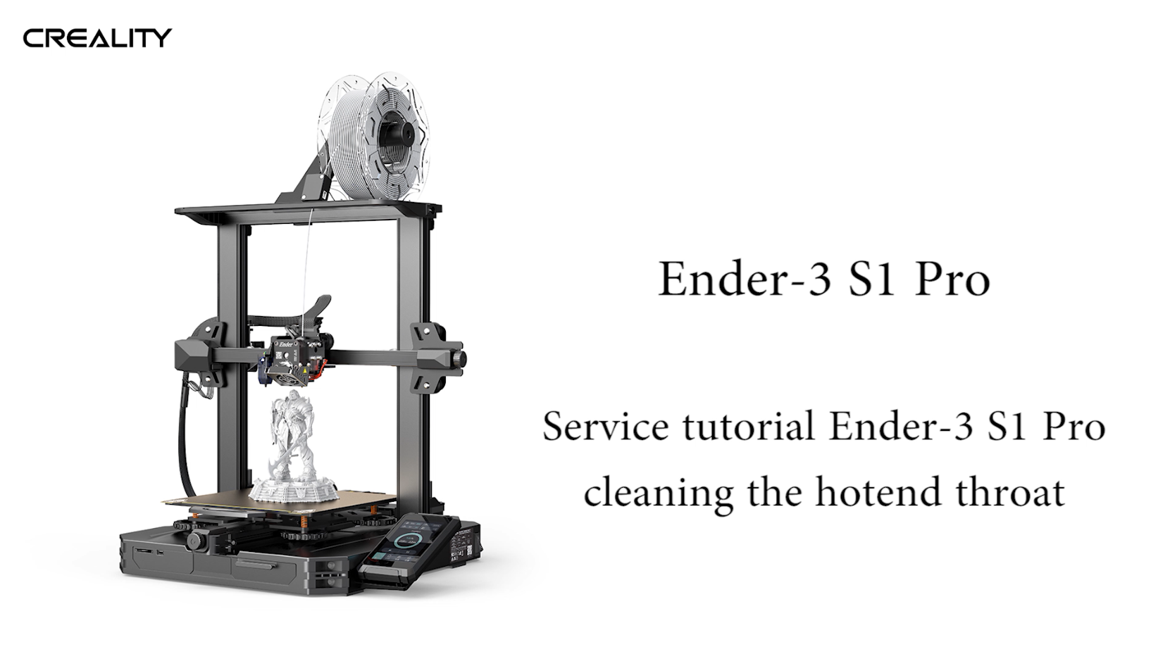 Service tutorial Ender-3 S1 Pro cleaning the hotend throat | Creality Cloud