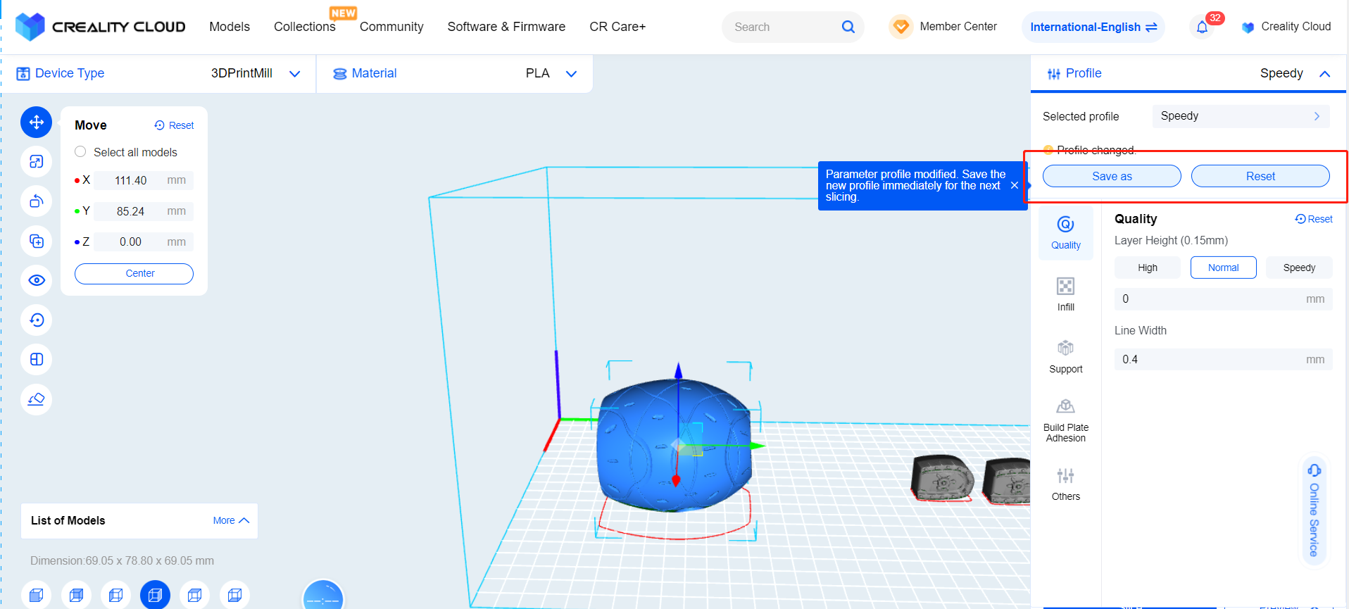 Slice Multiple Models on Creality Cloud Website | Creality Cloud