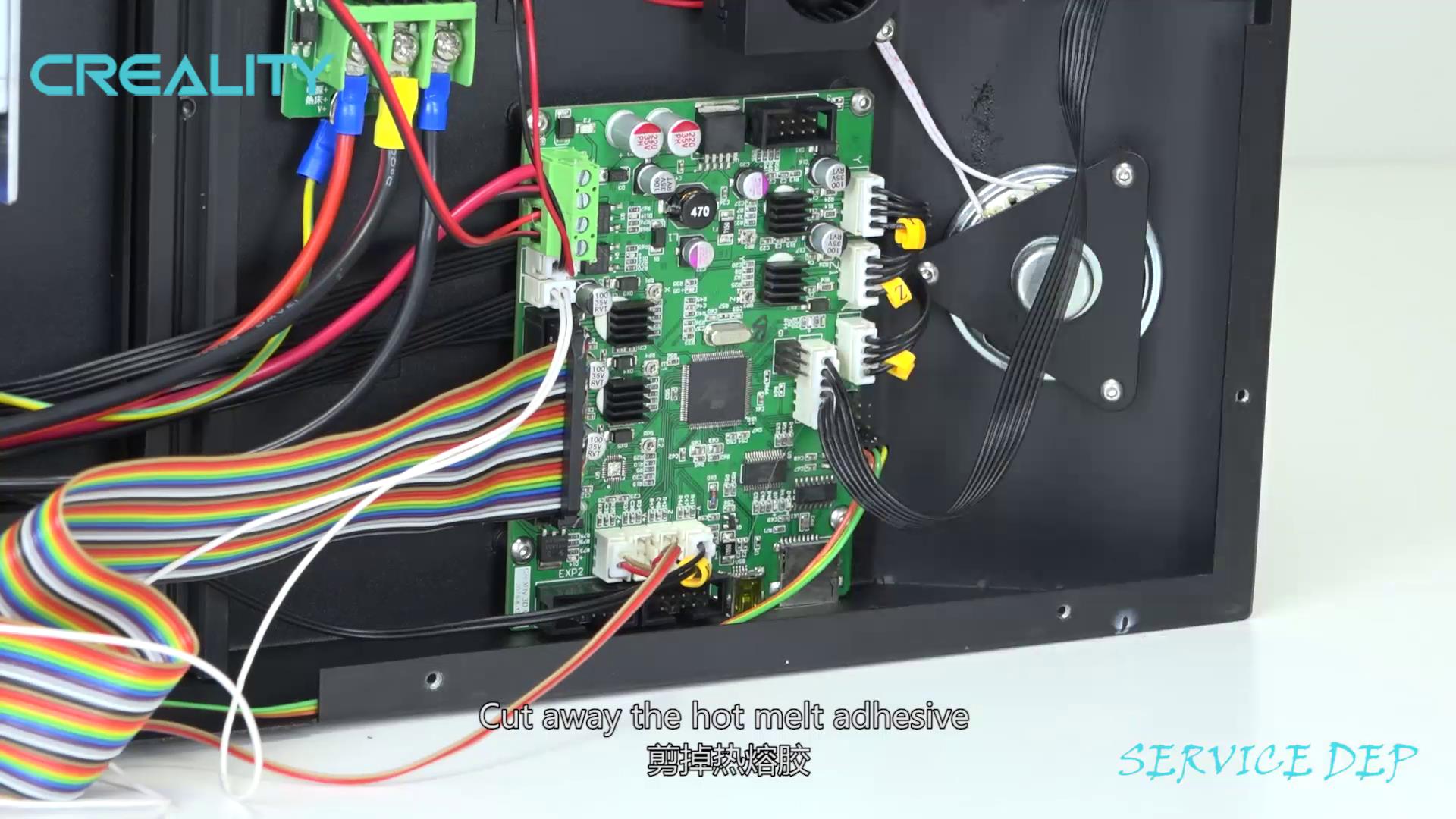 Service tutorial CR-10S Pro V2 the mainboard replacement | Creality Cloud