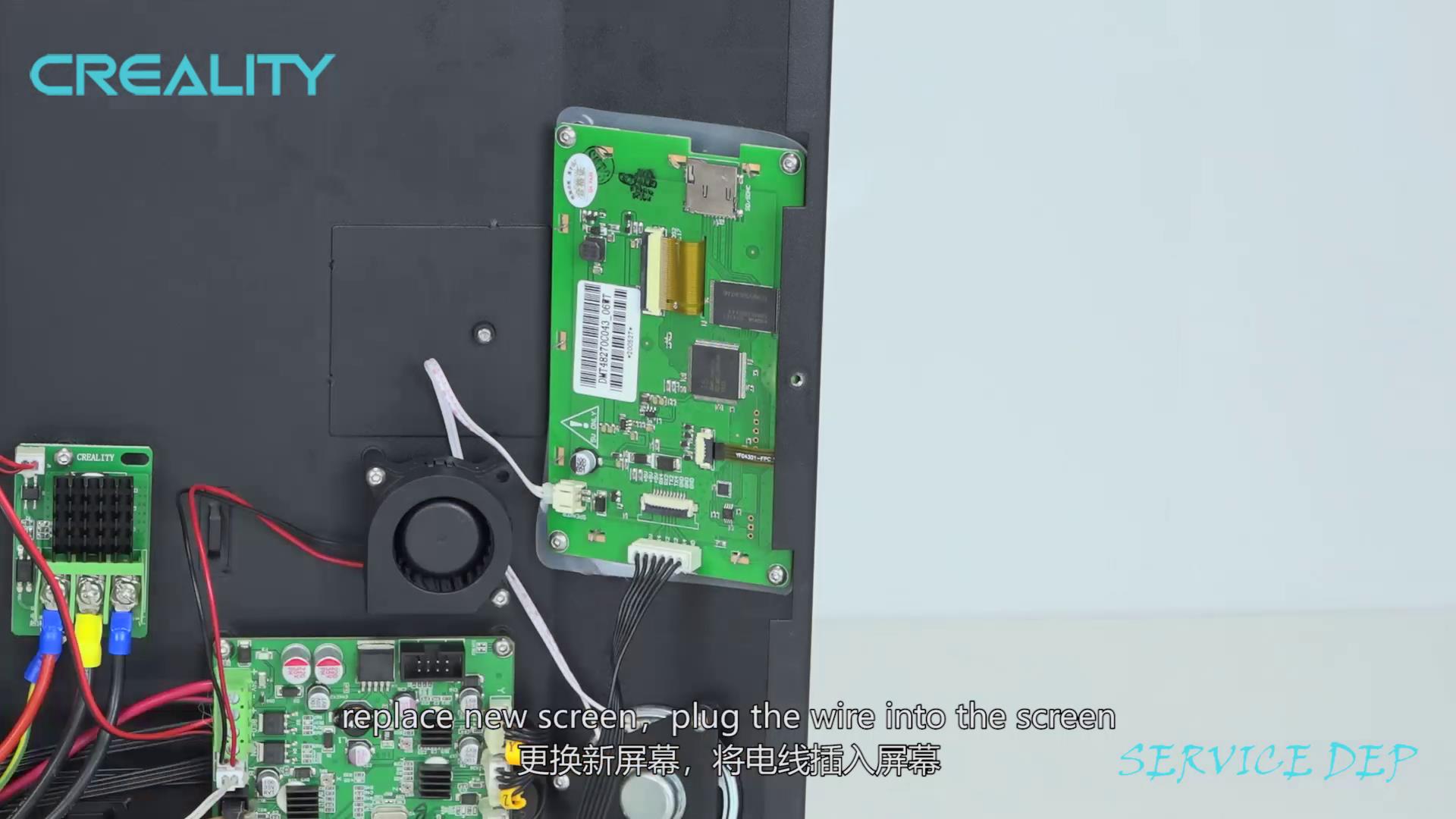 Service tutorial CR-10S Pro V2 the display replacement | Creality Cloud