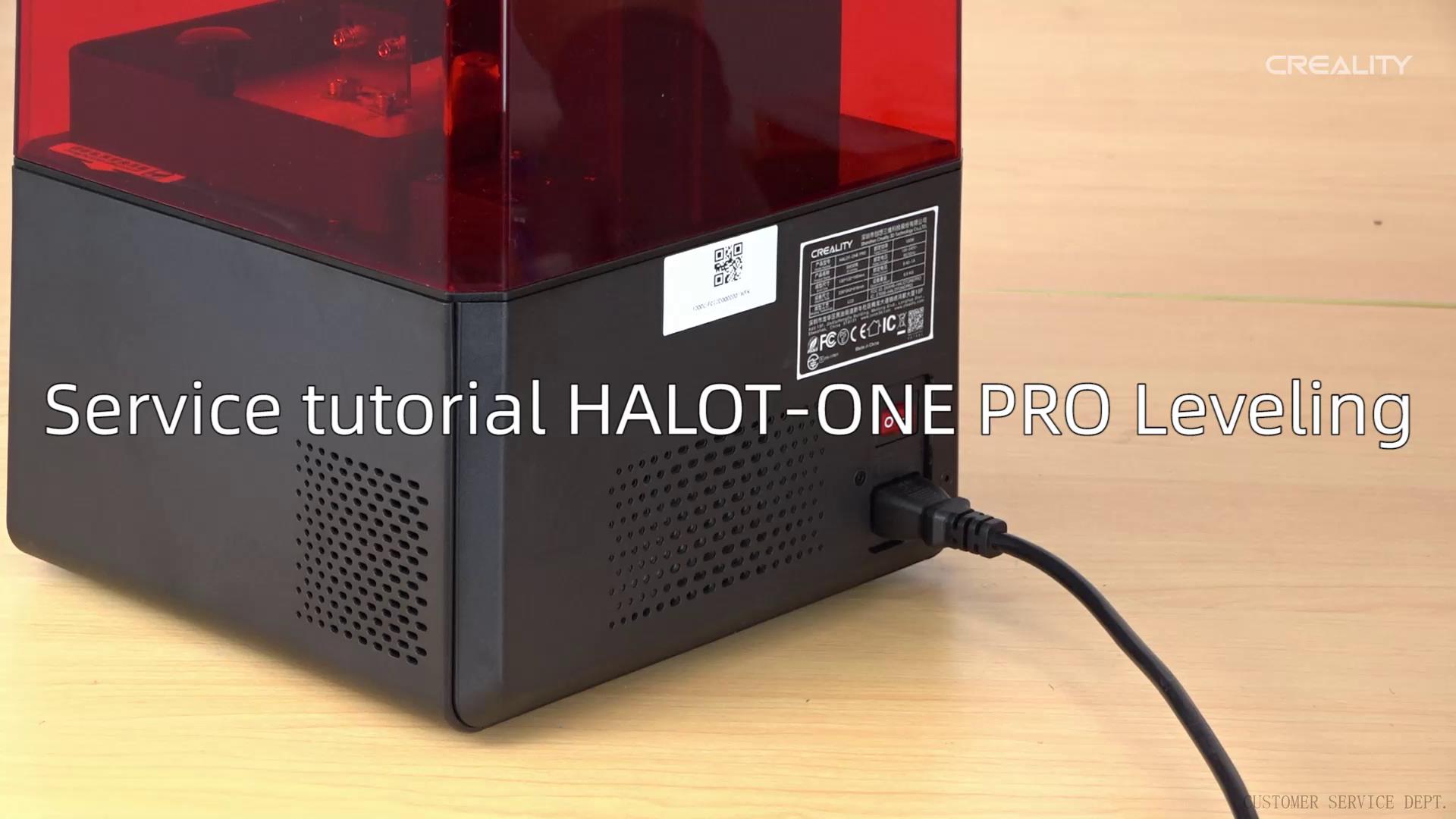 Service tutorial HALOT-ONE PRO Leveling | Creality Cloud
