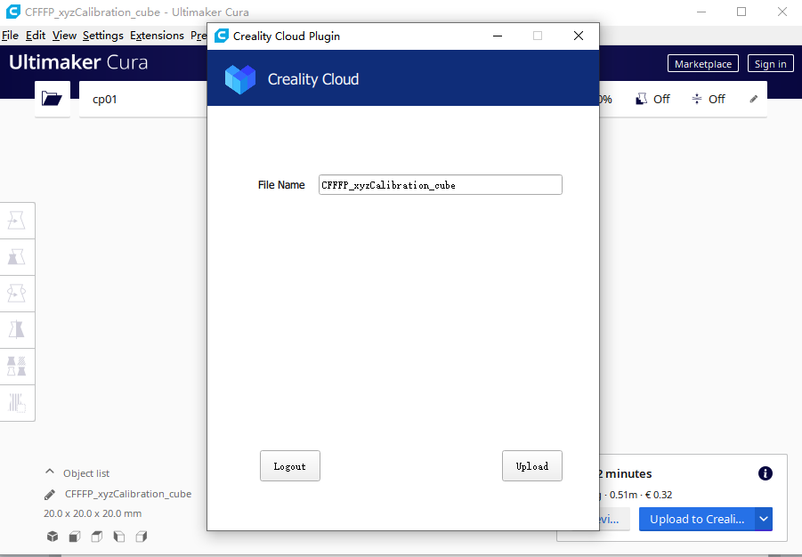 How to Upload G-code to Creality Cloud from Ultimaker Cura