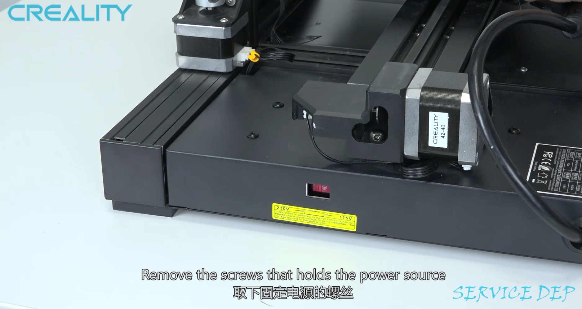 Service tutorial CR-6 SE power source replacement | Creality Cloud